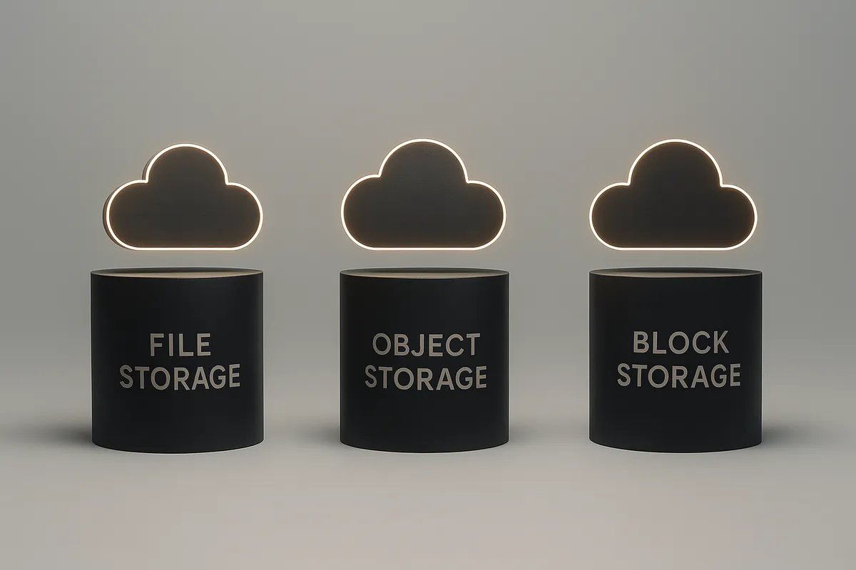 Object, block, and file storage explained: key differences and use cases